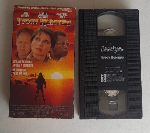 VHS Ivory Hunters Turner 1990 Adventure John Lithgow James Earl Jones ...