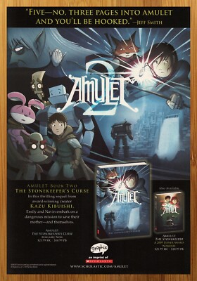 2009 Amulet Graphic Novel Print Ad/Poster Kazu Kibuishi Comic Promo ...
