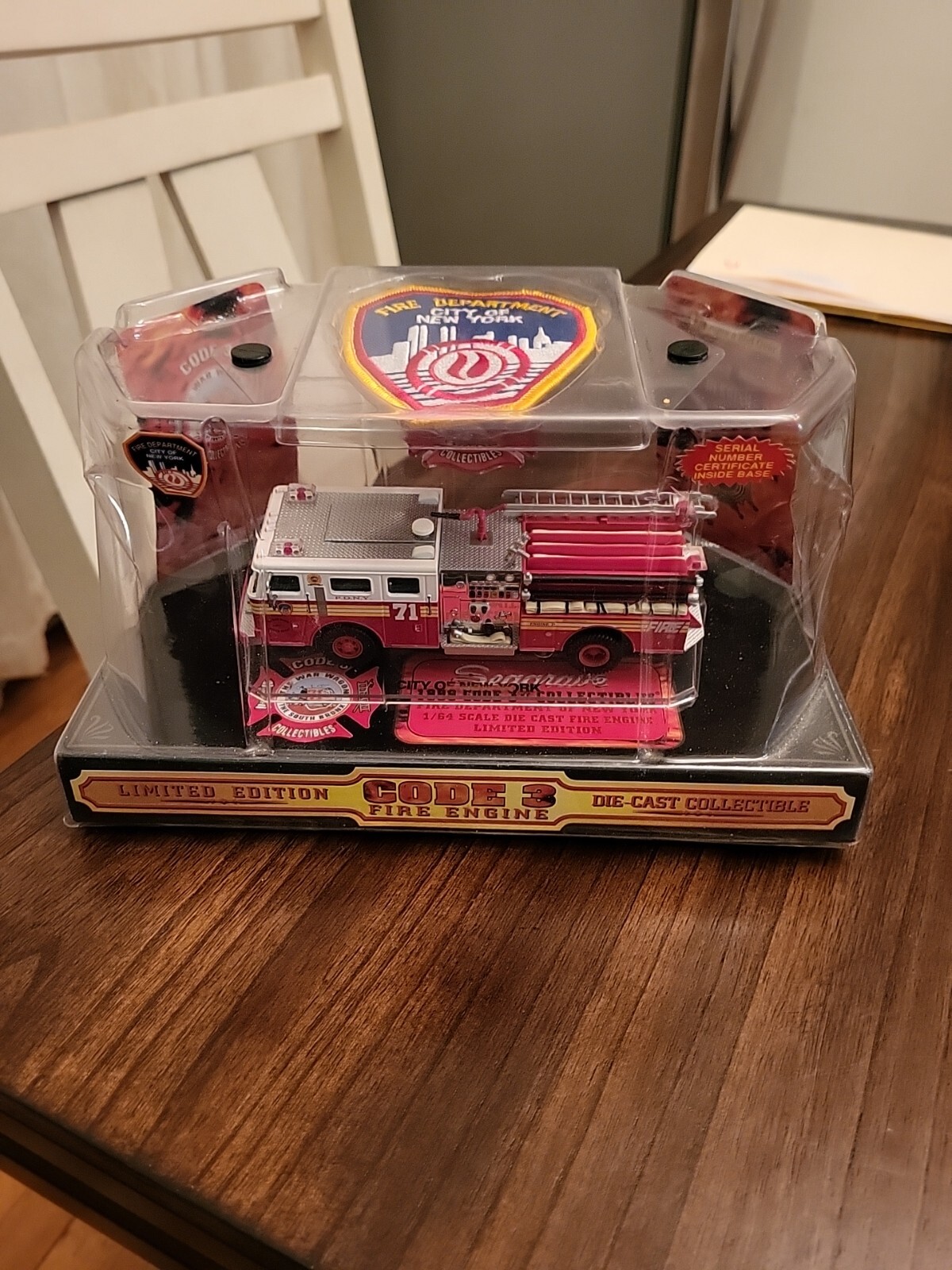 Code 3 Collectible City of New York Engine 71. 1999 1/64 Scale Die Cast ...