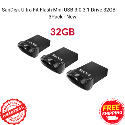SanDisk Ultra Fit Flash Mini USB Drive 32G Flash Drive Memory Stick Pen ...