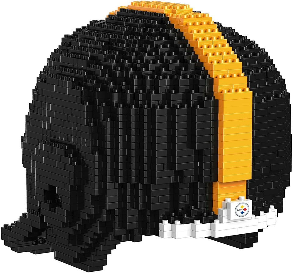 NFL FOCO 3D BRXLZ Steelers 1200 Pieces Helmet Building Set - New ...