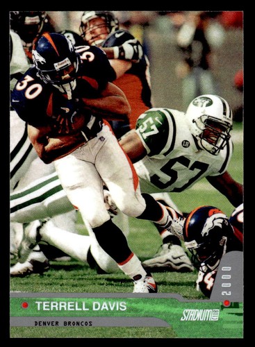 Terrell Davis Denver Broncos 2000 Stadium Club #110 | eBay