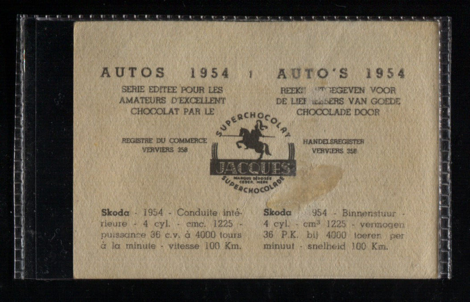 Skoda 1954 Vintage 1950s Dutch Trading Card | eBay