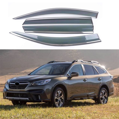 Chrome Trim Side Window Visors Guard Vent Deflectors 21-23 For Subaru ...