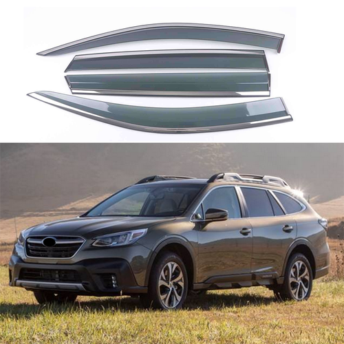 Chrome Trim Side Window Visors Guard Vent Deflectors 21-23 For Subaru ...