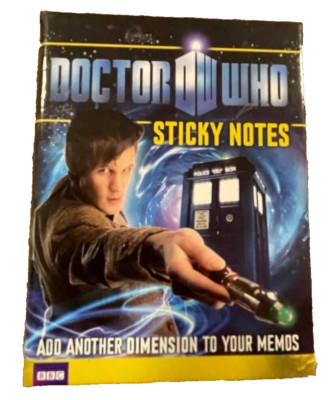Dr. Who Sticky Notes MATT SMITH 11th Doctor Thought Regenerators BBC | eBay
