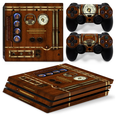 PS4 Pro Playstation 4 Console Skin Decal Sticker Old Wood Clock Custom ...