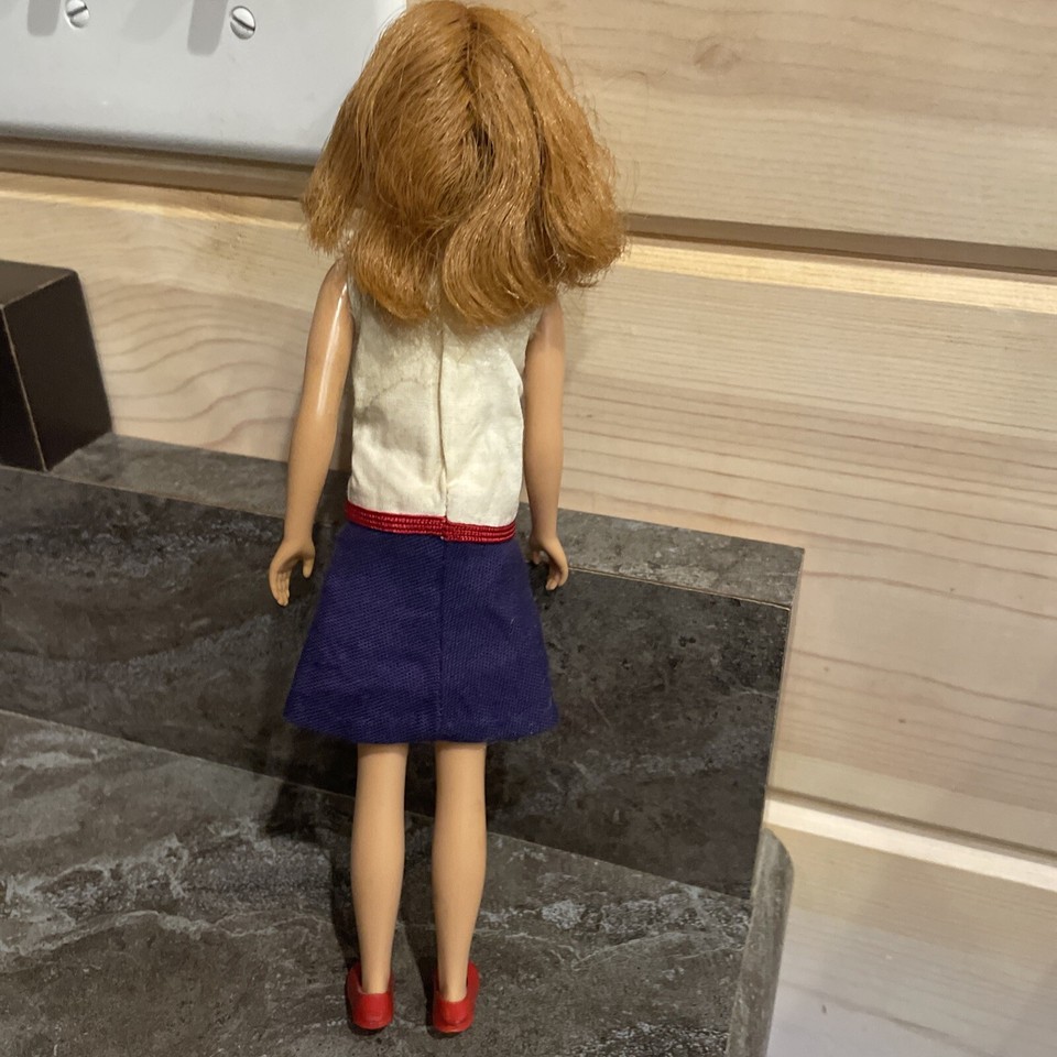 Vtg Skipper Barbie Doll Mattel Ginger Red Hair Brown Eyes 9” | eBay