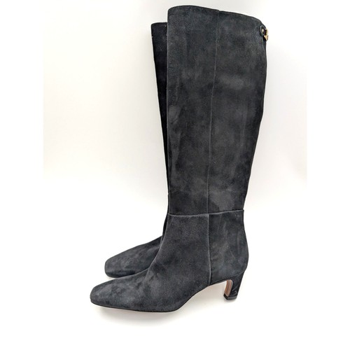 Sam Edelman Molly Knee High Boots Side Zip Women's Black Size US5M EU35 ...