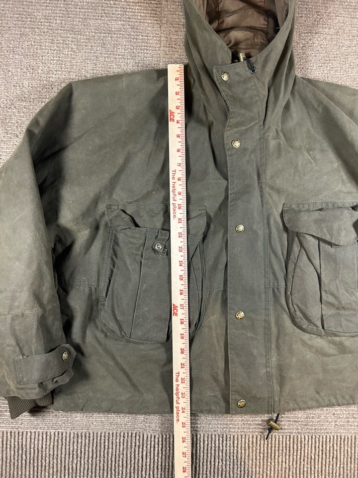 CC Filson Jacket Adult XL Green Style 1437 Wax Wading Fly Fish Hunting ...
