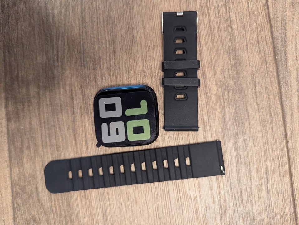 RIZE Smart Watch Black Silicone Band Plastic Case Android iOS ...