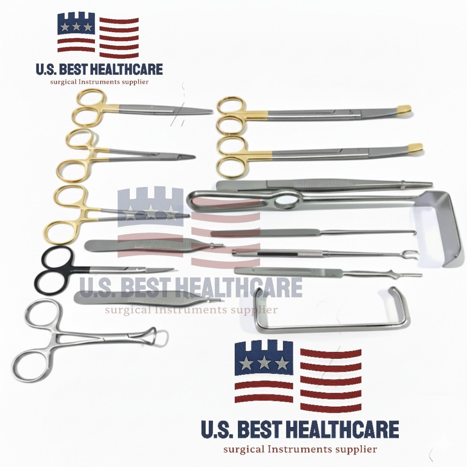 Face & Forehead Lift Plastic Surgery Instruments Set of 19 Pieces | eBay UK