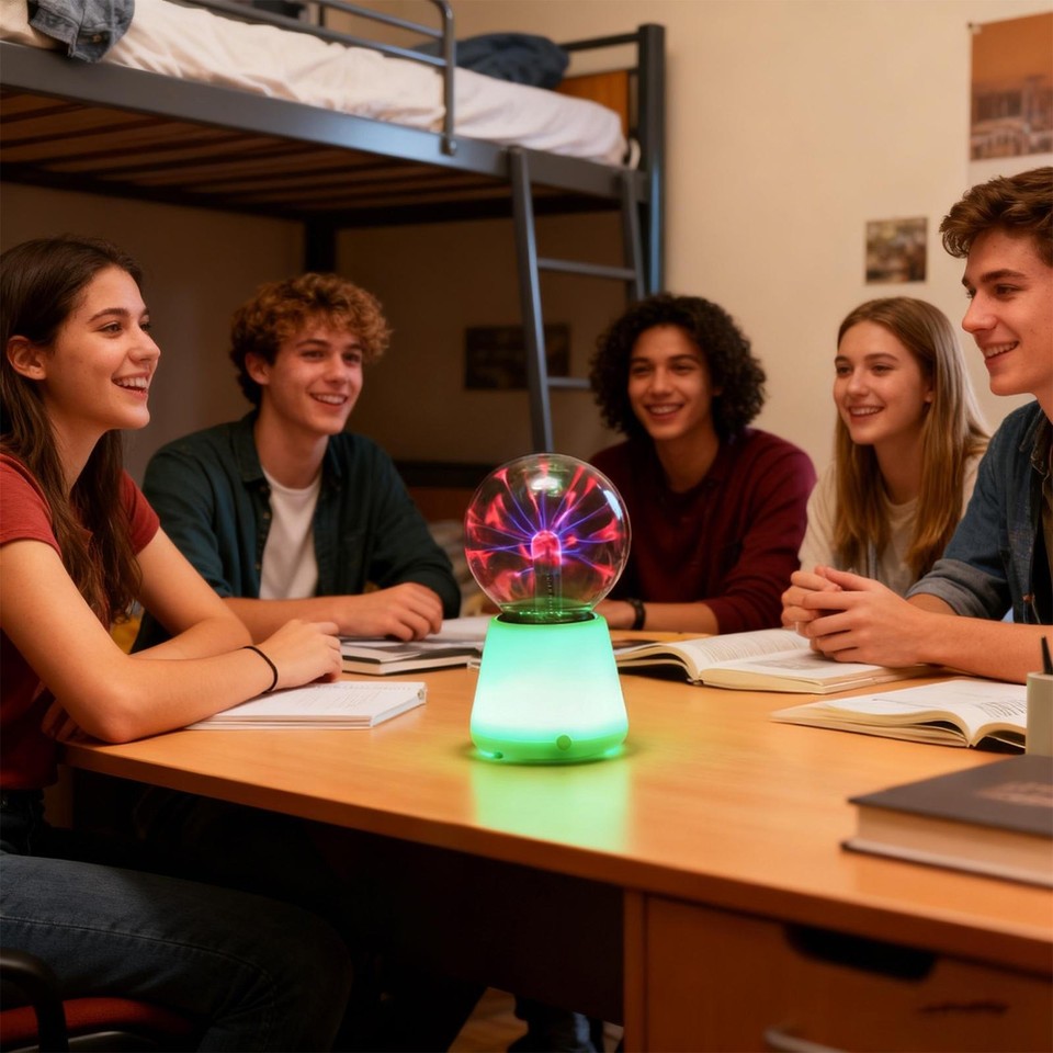 Plasma Ball Lamp 7-Color Touch Sensitive Night Light, , Novelty Lamp ...