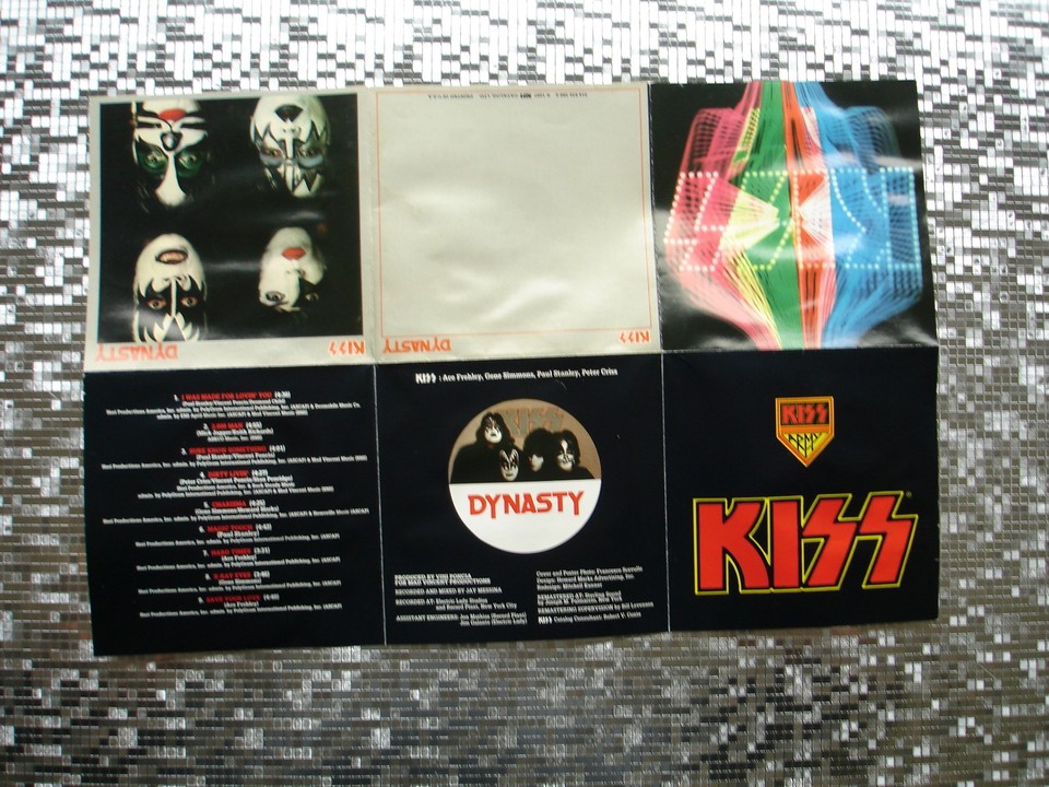 KISS ~ DYNASTY ~ Vintage LP w/Poster, Order Form & CD Casablanca ‎NBLP ...