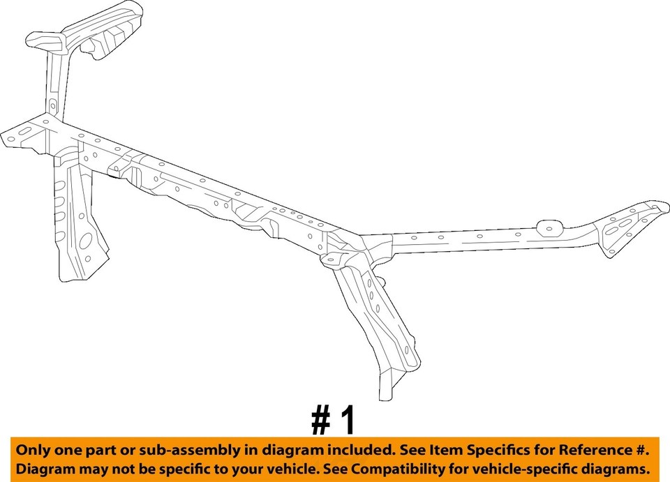 GM OEM 17-19 Acadia Radiator Support Radiator Support-Upper Tie Bar ...