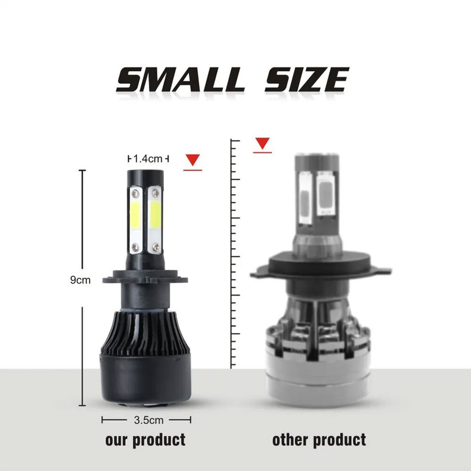 For AC Shelby Cobra 1962-1973 pair 7 inch Round LED Headlights DRL High ...