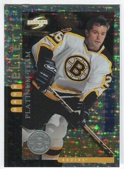 1997-98 Score Team Collection - Boston Bruins Dave Ellett #16 Platinum ...