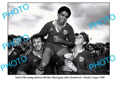 OLD 8x6 PHOTO WALLABIES MARK ELLA PLAYING HIS FINAL GAME FOR RANDWICK ...
