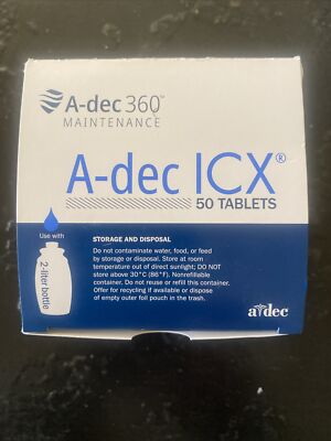 New A-dec 360 Maintenance ICX Tablets 2 liter tablets 50 in box | eBay