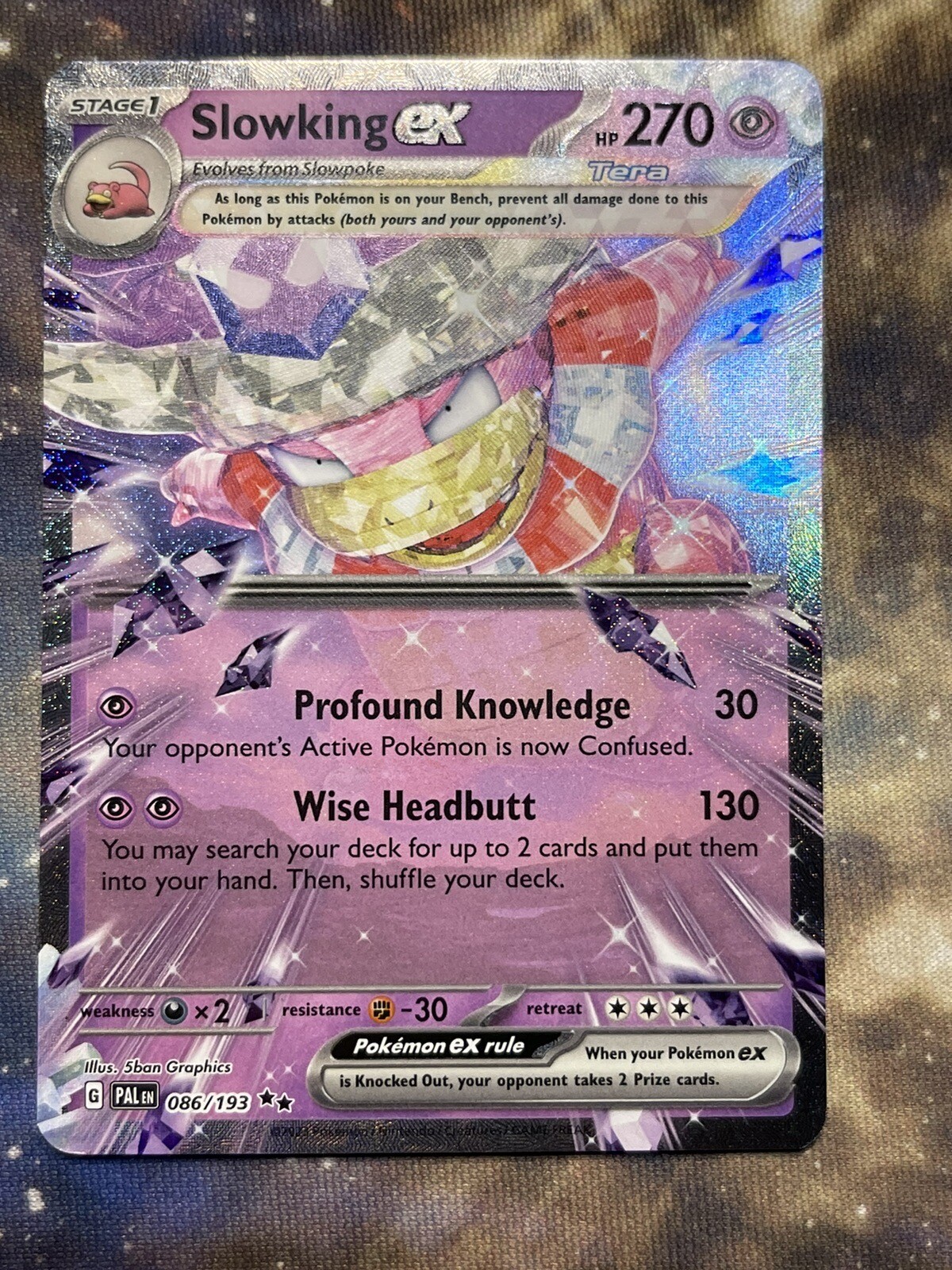Pokémon TCG Slowking ex Scarlet & Violet - Paldea Evolved 086/193 Holo ...