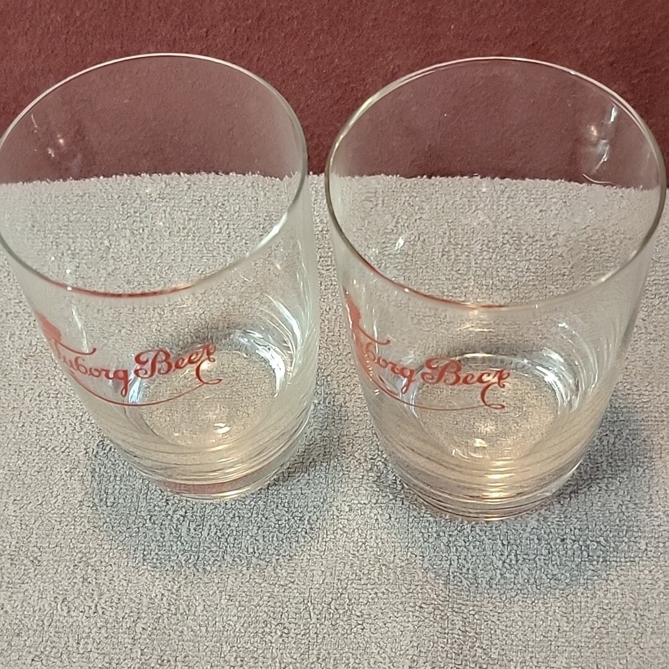 VINTAGE 2 TUBORG BEER GLASS, 12Oz. DANISH BREWING CO | eBay