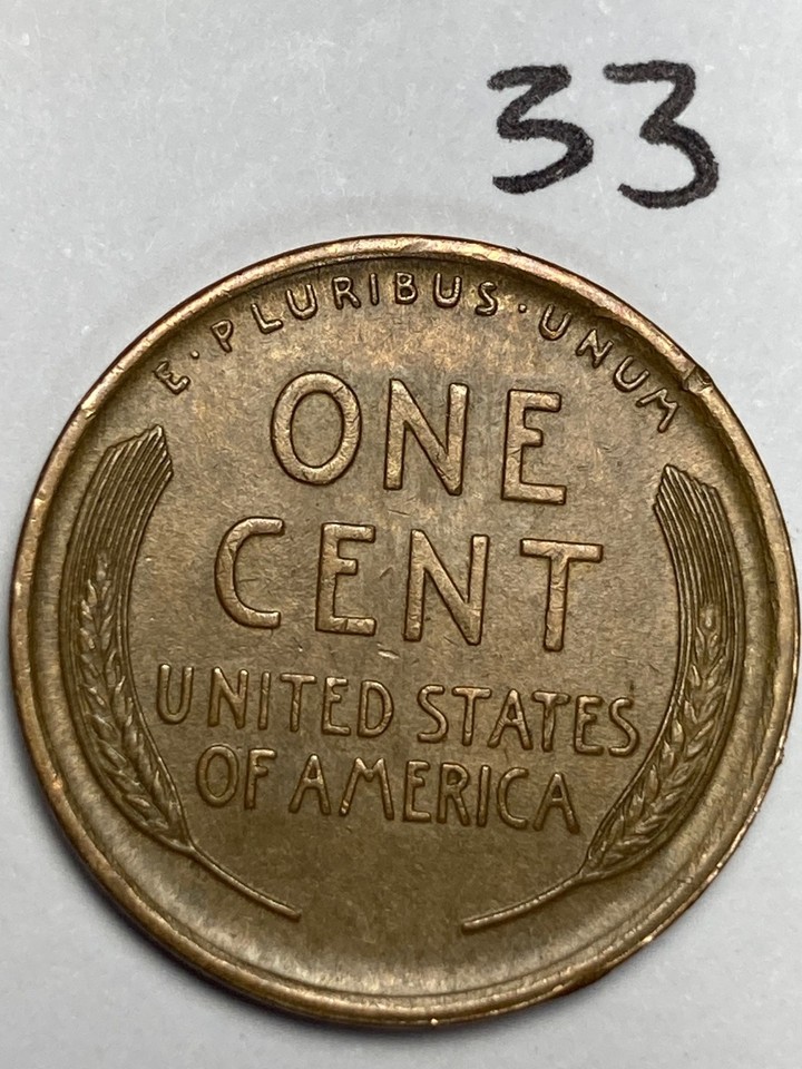 1909-P LINCOLN WHEAT CENT, AU (almost uncirculated) condition, #33 | eBay
