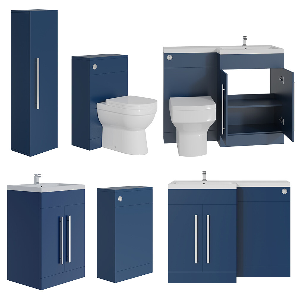 Bathroom Navy Blue Furniture