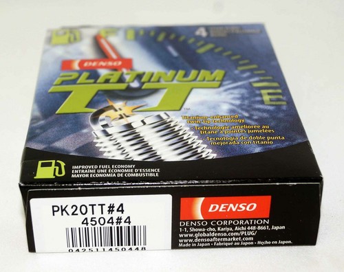 Genuine Denso 4504 Platinum TT Spark Plug PK20TT 4 Pack | eBay