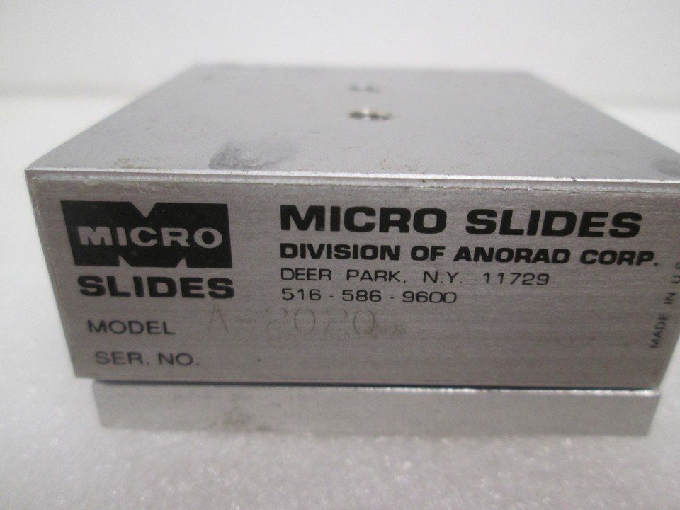 Micro Slides, A-2020, Linear Slide, Used | eBay