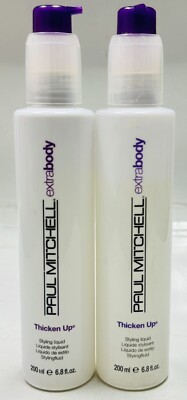 2 paul mitchell extrabody thicken up styling liquid 6.8oz ea scuffed ...