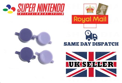 REPLACEMENT BUTTONS FOR SNES CONTROLLER SUPER NINTENDO FAMICOM - PURPLE ...