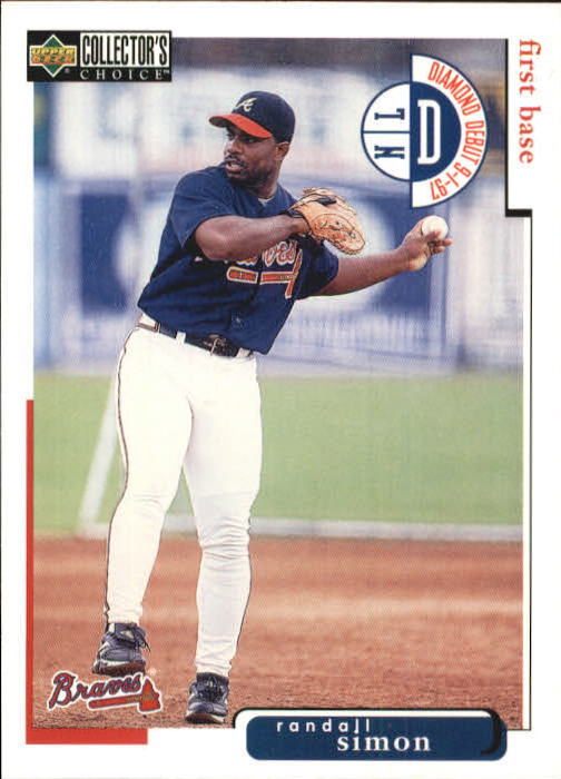 1998 Collector's Choice Atlanta Braves Baseball Card #37 Randall Simon ...