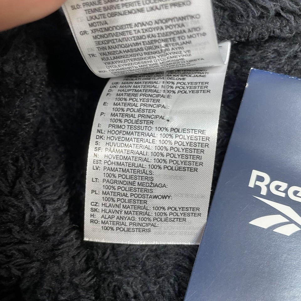 Reebok MYT Cozy Pack Sweatshirt Women’s 2XL Black Crop 3/4 Sleeve 1/4 ...