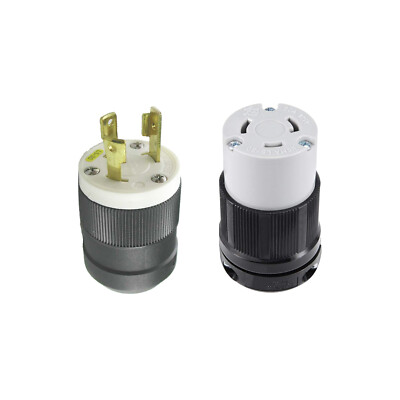 NEMA L5-30 Male Plug & Female Receptacle 30A 125V L5-30P L5-30C | eBay