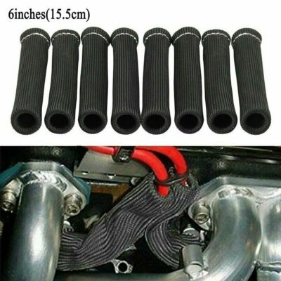 8 Pack Spark Plug Wire Lead Boot Cover Protector Sleeve Protect Plug ...