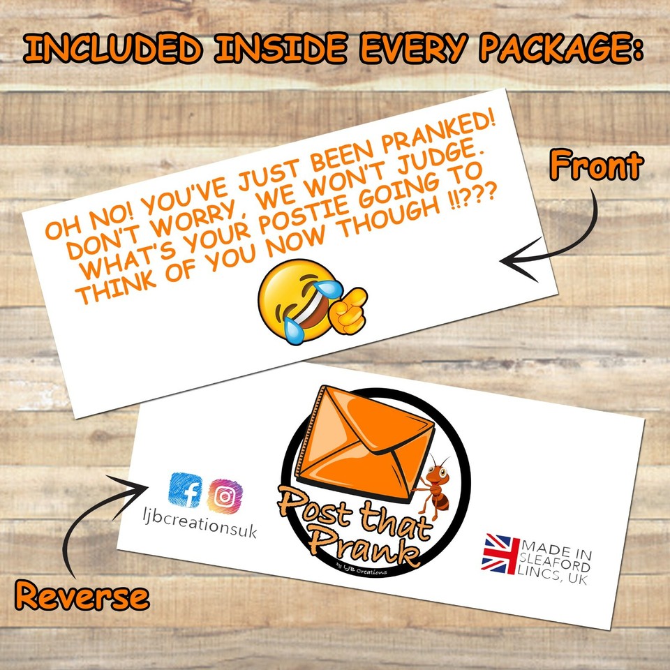Funny SNIFF KNICKERS Post Prank Mail Postal Package Adult Joke Birthday ...