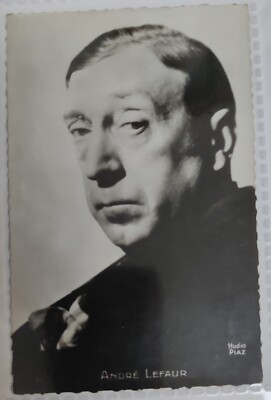 CP PHOTO Artiste Comédien: André LEFAUR Studio PIAZ Edition voir N.S | eBay