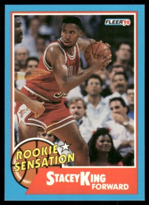 Stacey King Chicago Bulls #5 1990-91 Fleer Rookie Sensations Basketball ...