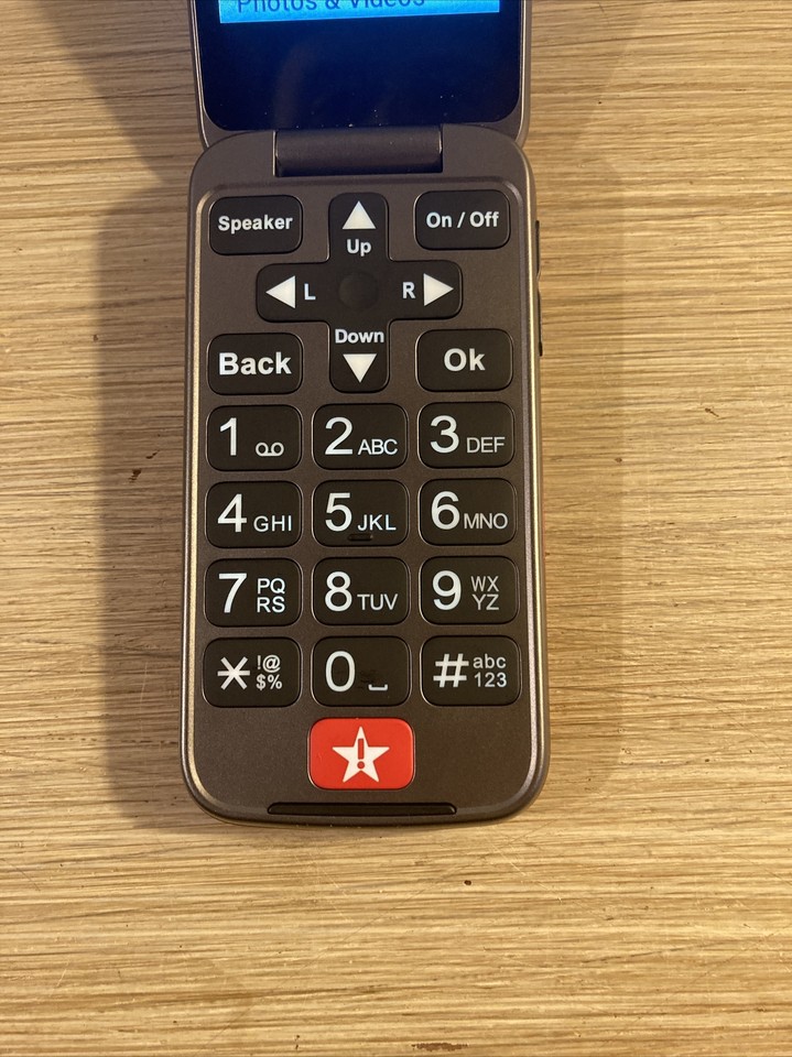 Alcatel Jitterbug Flip2 Lively Flip Phone 4053S Simple Senior FlipPhone ...