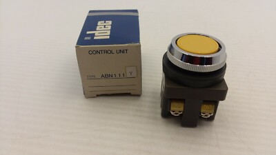 IDEC ABN111Y PUSHBUTTON YELLOW FLUSH 1NO/1NC NIB | eBay