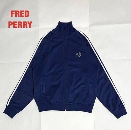 Men's FRED PERRY ity FRED PERRY Track Jacket Twin Tape Unisex Laurel Logo Embr | eBay