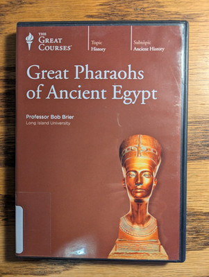 Great Courses: Great Pharaohs of Ancient Egypt by Bob Brier, DVD, Ex ...