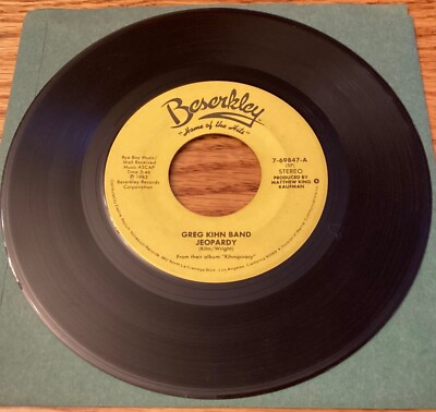 Greg Kihn Band “Jeopardy / Fascination” 7" 45 rpm record 7-69847 | eBay