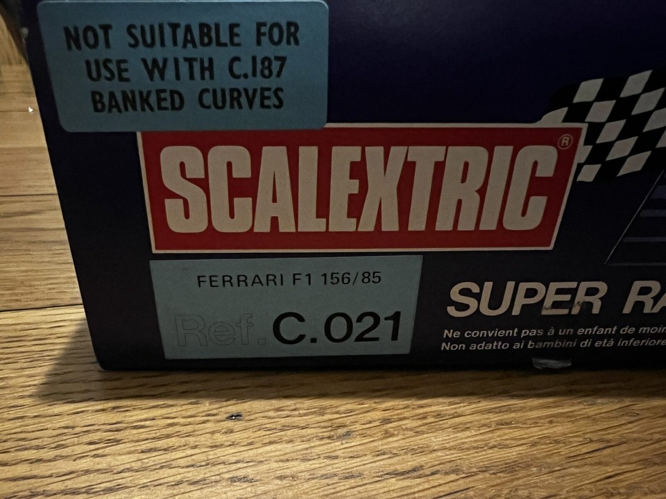 Scalextric C021 Ferrari F1 156/85 Rare Slot Car 1:32 Boxed Immaculate ...