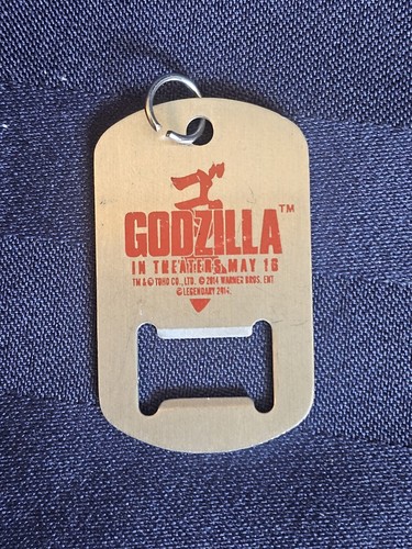 Godzilla 2014 Movie Dog Tag Bottle Opener Missing Necklace Chain | eBay