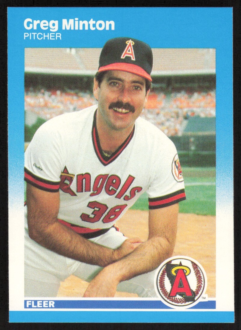 1987 Fleer Update Baseball Card Greg Minton #U-80 California Angels | eBay