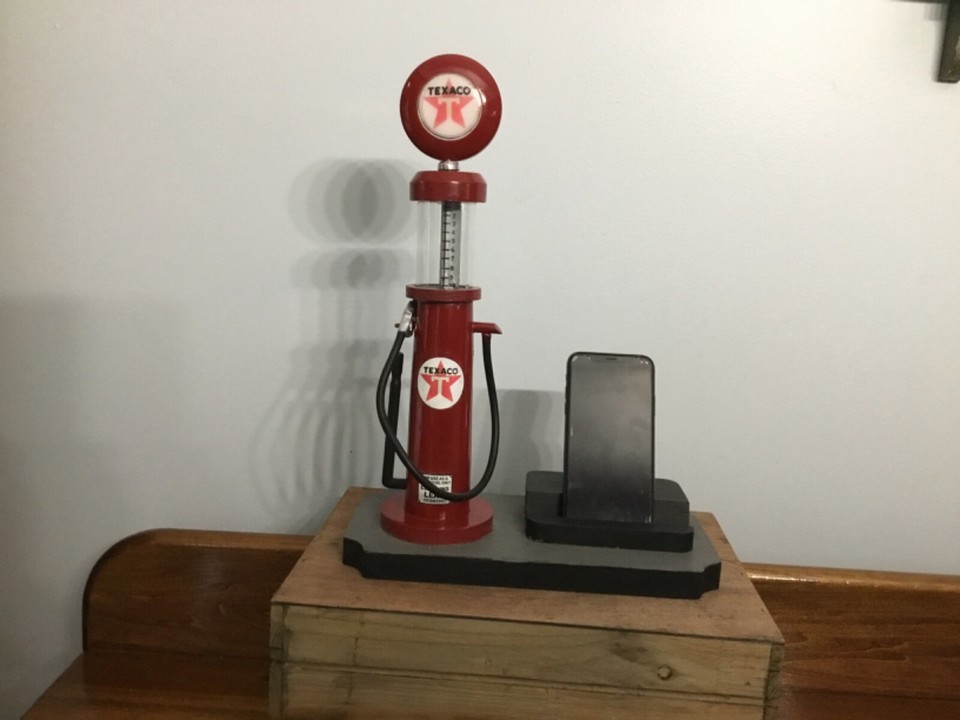 Texaco Gas Pump, Cell Phone Holder, and night light. | eBay