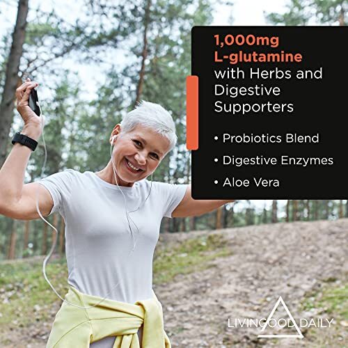 Livingood Daily Gut Cleanse Detox for Women & Men GI Support 120 ...