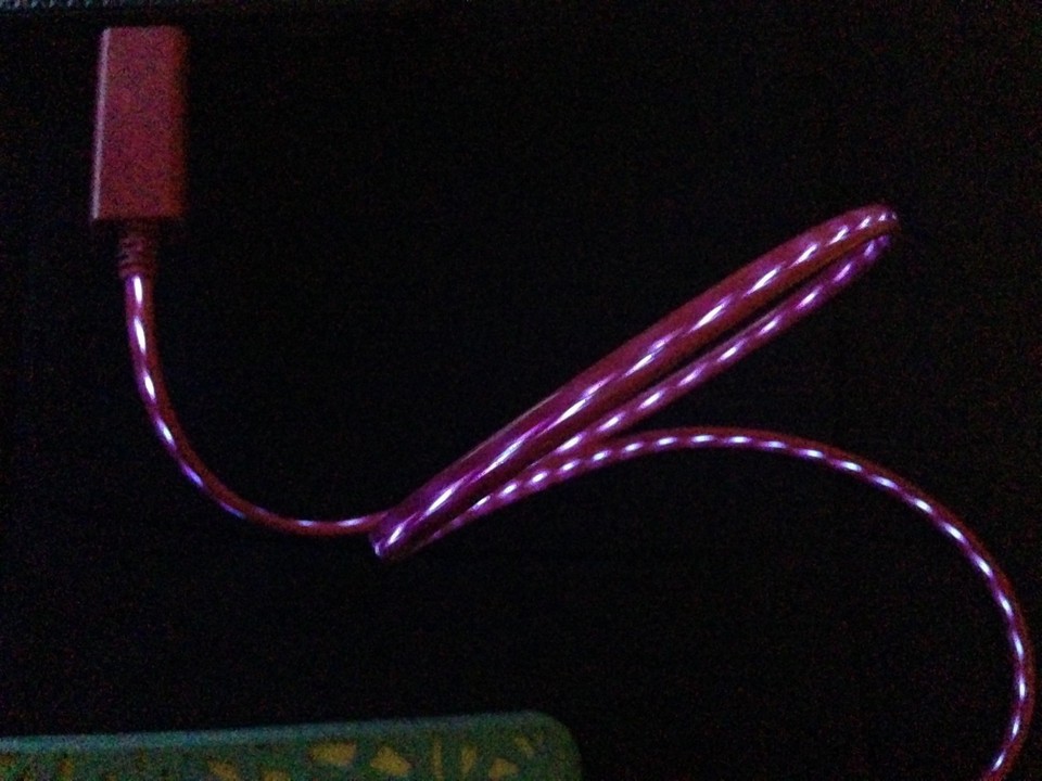 3Ft Micro USB 2.0 Data Sync Flowing LED Light Up Charger Cable | eBay