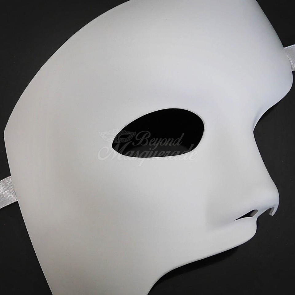 DIY Unpainted Mardi Gras Venetian White Blank Halloween Costume ...